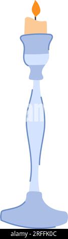 fragrance candlestick holder cartoon vector illustration Stock Vector ...