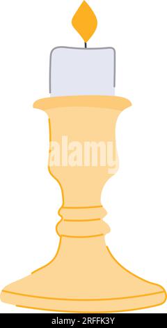 fragrance candlestick holder cartoon vector illustration Stock Vector ...