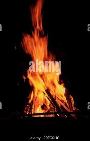 heat and fire energy. textured flames in fireplace. hot temperature ...