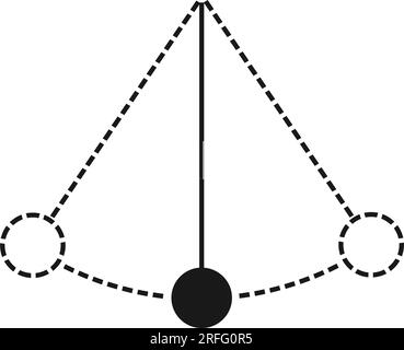 Motion metronome icon. Outline motion metronome vector icon color flat ...