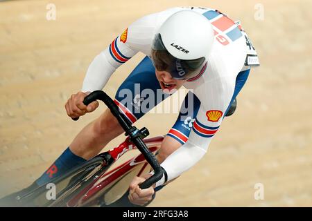 Great Britain's Archie Atkinson in action in the Men's C4 1km Time ...