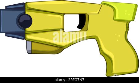 machine taser gun cartoon vector illustration Stock Vector Image & Art ...