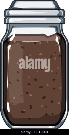 powder coffee soluble cartoon vector illustration Stock Vector Image ...