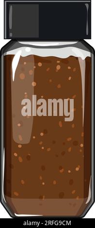 powder coffee soluble cartoon vector illustration Stock Vector Image ...