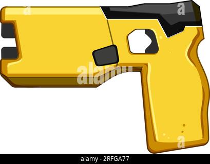 machine taser gun cartoon vector illustration Stock Vector Image & Art ...