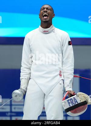 Kendrick JEAN-JOSEPH of France against Neisser LOYOLA of Belgium during ...