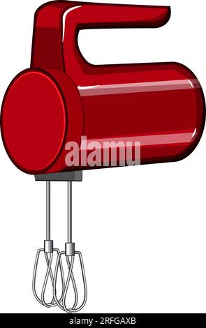 whisk hand mixer cartoon vector illustration Stock Vector Image & Art ...