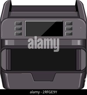 economy counter machine cartoon vector illustration Stock Vector Image ...