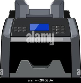 economy counter machine cartoon vector illustration Stock Vector Image ...