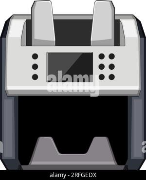 economy counter machine cartoon vector illustration Stock Vector Image ...
