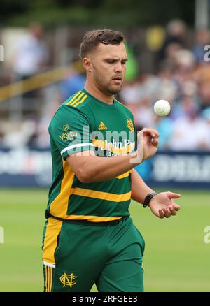 London, UK. 03rd Aug, 2023. Nottinghamshire's Ben Martindale during ...