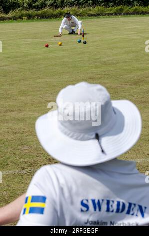 Joakim Norback Sweden playing Callum Hyland Australia in the ...