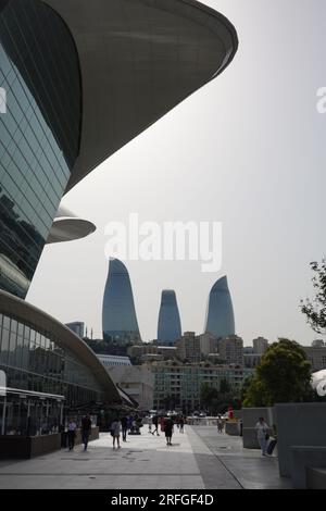Deniz Mall shopping in Baku, Azerbaijan. Modern shopping center called ...