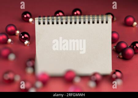 decorations and other attributes for celebrating New Year's holidays ...