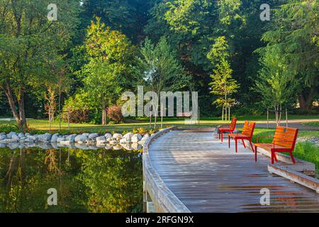 Minoru Lakes inner city park in Richmond British Columbia Canada Stock ...