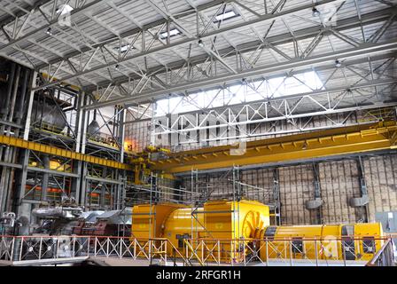 Thermal power plant interior Stock Photo - Alamy