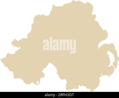 BEIGE CMYK color map of IRELAND Stock Vector Image & Art - Alamy