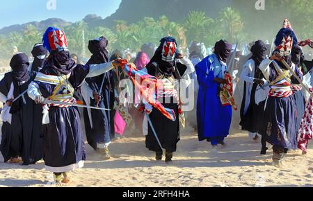 SEBIBA, TOUAREG FESTIVAL IN THE OASIS OF DJANET IN ALGERIA Stock Photo ...