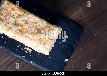 multi layered buttercream cake, puff pastry sweet cake ready to eat ...