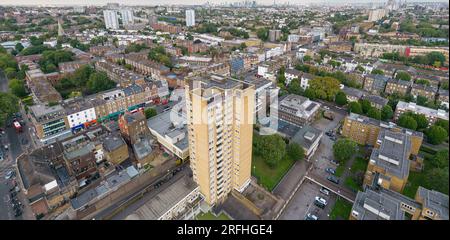 Kilburn Square estate, Brent is made up of a 17-storey tower block ...