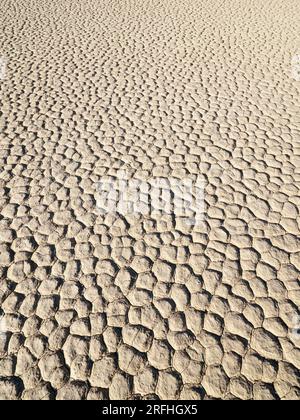The Racetrack, a playa or dried up lakebed, in Death Valley National ...