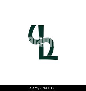 letter sl symbol curves ribbon colorful logo vector Stock Vector Image ...