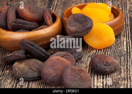 natural dark colored sweets made from apricot fruit, natural dried ...