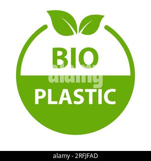 Biodegradable, plastic free icon - compostable product label, eco seal Stock Vector Image & Art ...