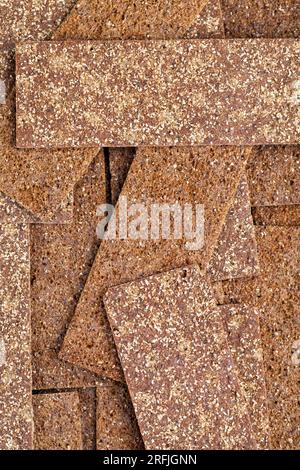 dried crusty rye bread, thin rye bread with coriander Stock Photo - Alamy