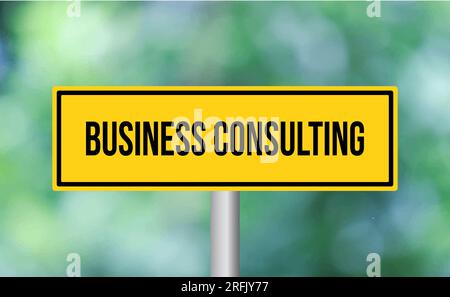 Business consulting road sign on cloudy sky background Stock Photo - Alamy
