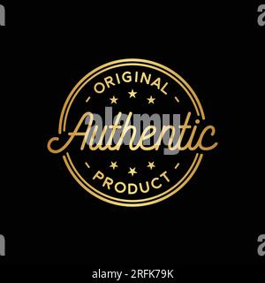 Original Authentic Product Stamp Logo Design. Vector and illustration ...