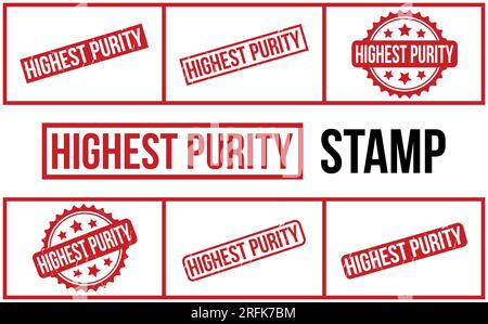 Highest Purity rubber grunge stamp seal vector Stock Vector Image & Art ...
