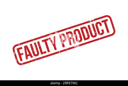 Red Faulty Product Rubber Stamp Seal Vector Stock Vector Image & Art ...