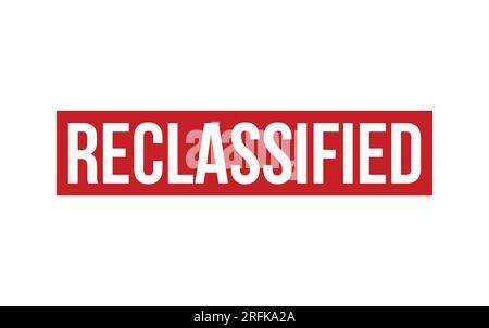 Reclassified Rubber Stamp Seal Vector Stock Vector Image & Art - Alamy