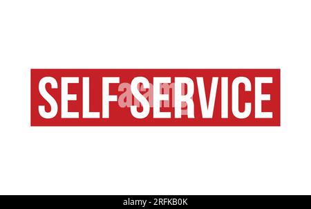 Self Service Rubber Stamp Seal Vector Stock Vector Image & Art - Alamy