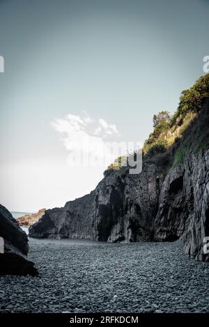 A dramatic looking rock face located on Monkey Bay in Blenheim New ...