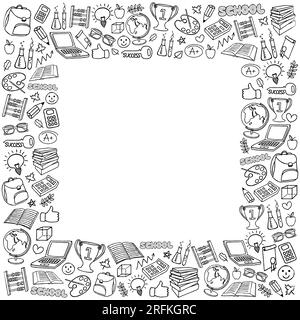 Black And White School Border Clip Art