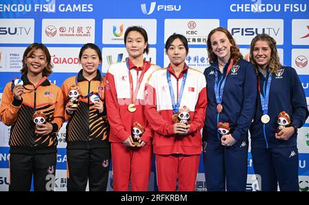 Kimberly Qian Ping Bong of Malaysia competes in the 1m Springboard ...