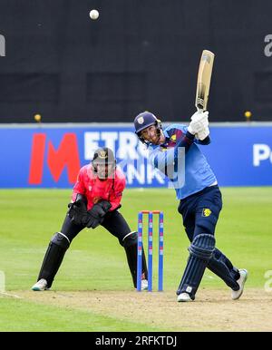 Graham Clark of Durham in batting action during the Vitality T20 Blast ...