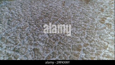 GOLMUD, CHINA - JULY 21, 2023 - The winding G315 road in the Qaidam ...