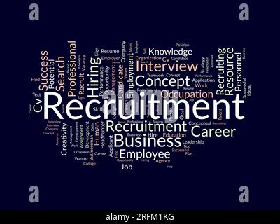 Resume word cloud concept. Collage made of words about resume. Vector ...