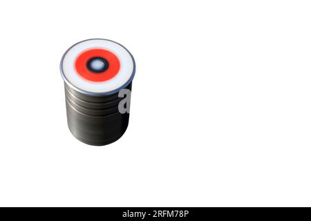 high speed rotating gyro in the white background Stock Photo - Alamy