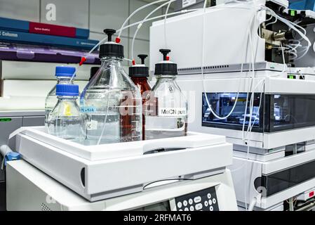 Stock solutions for a purpose of liquid chromatography analysis ...