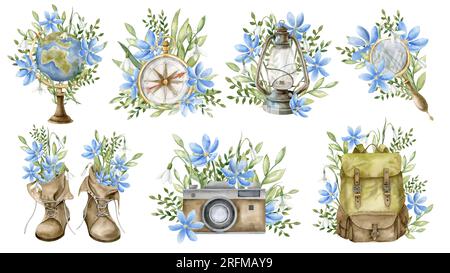 Explore and travel clipart collection. Wanderlust and outdoor ...