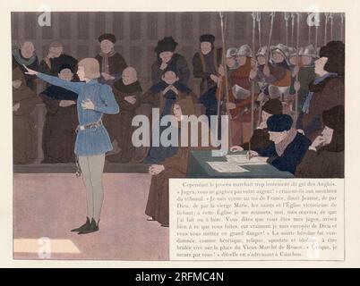 Trial of Joan of Arc for heresy, led by Pierre Cauchon, Bishop of ...
