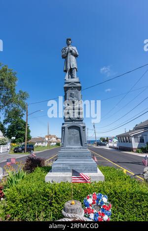 Olcott, NY - July 30, 2022: Replica lighthouse built using historic ...