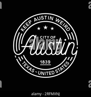 Austin Texas logotype. City of Austin vector design template Stock ...