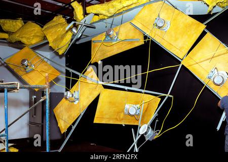 Reconstruction of interior buildings involves both ceiling works ...