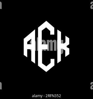 ADK letter logo design with polygon shape. ADK polygon and cube shape ...