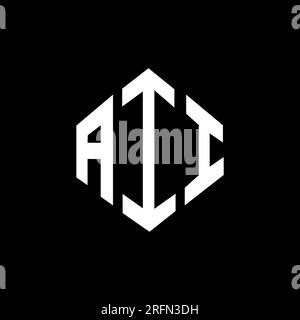 AII letter logo design with polygon shape. AII polygon and cube shape ...
